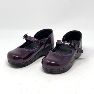 Dansko | Shoes | Dansko Girls Jill Purple Patent Leather Mary Janes ...